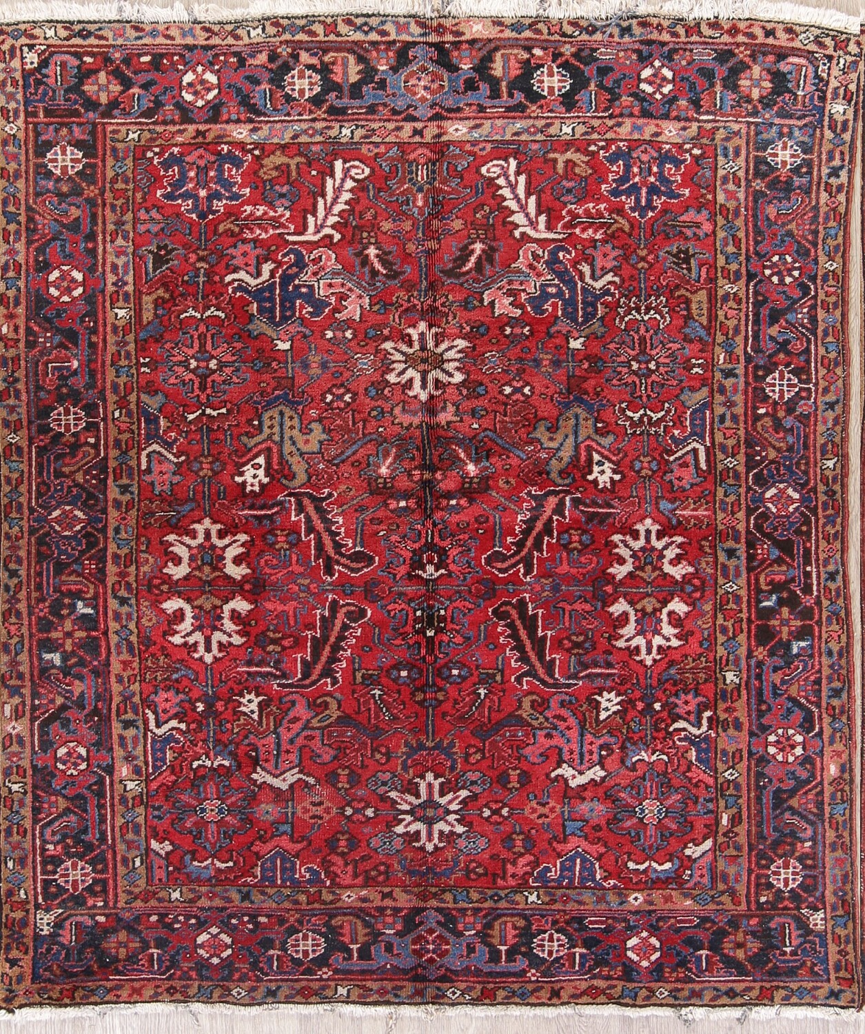 Geometric 6x7 Heriz Persian Area Rug