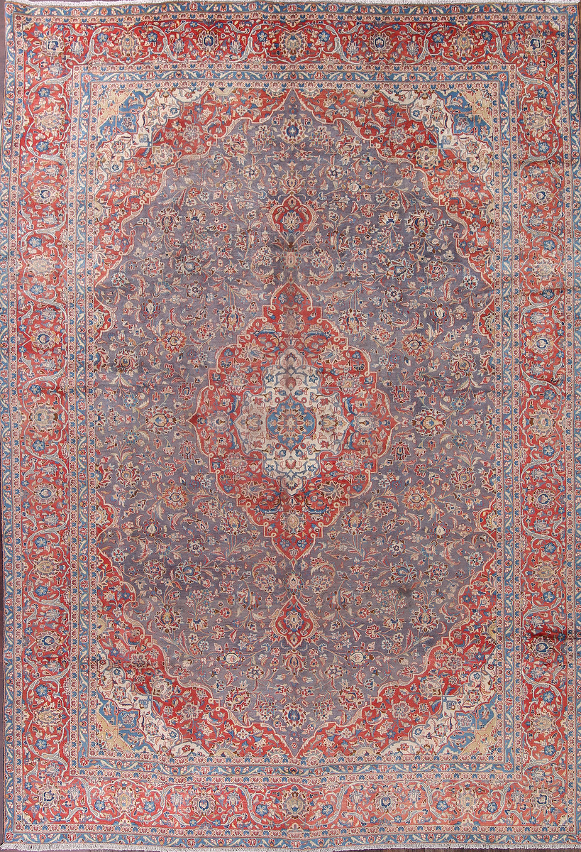 Traditional Kashan Persian Area Rug 9x14