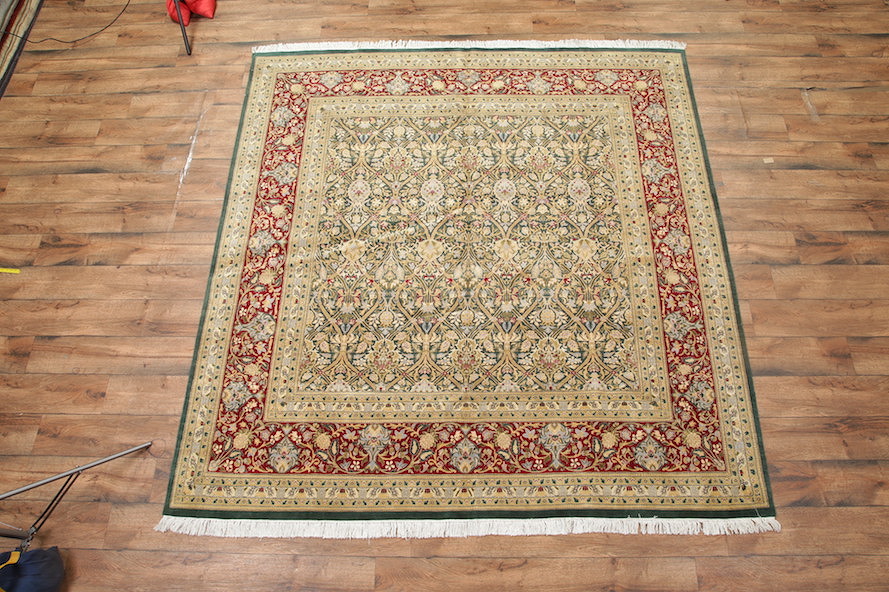 Square 9x9 Tabriz Persian Oriental Area Rug