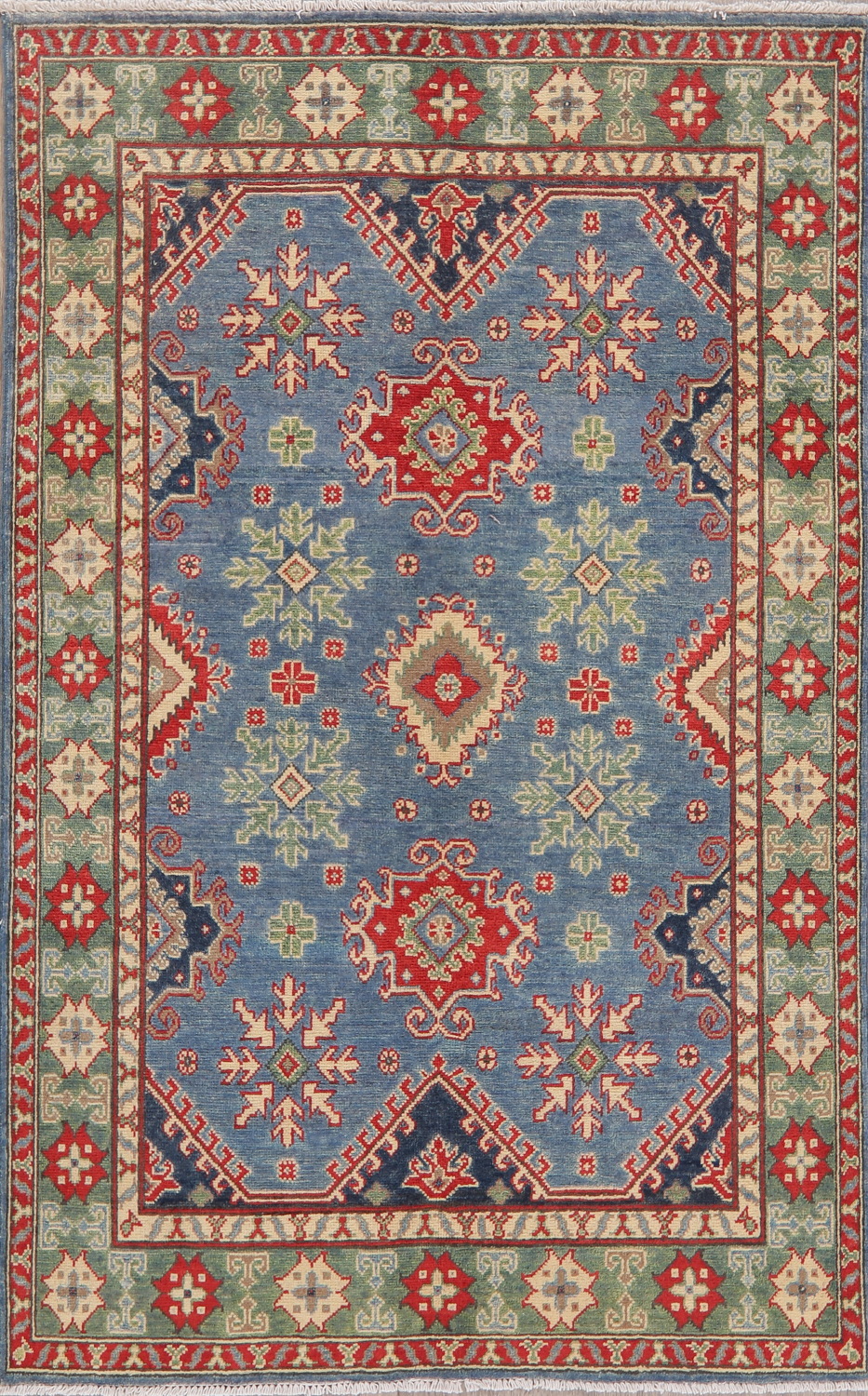 Super Kazak-Chechen Oriental Wool Rug 4x6