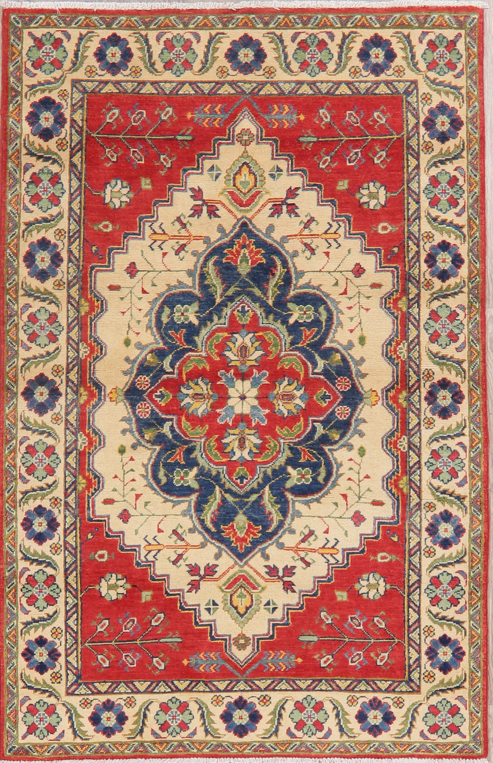 Super Kazak-Chechen Oriental Wool Rug 4x6