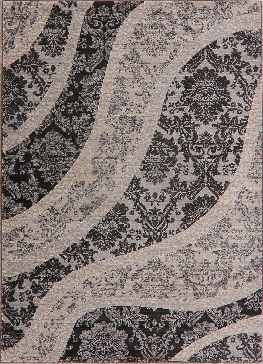 Silver Gray Tuscan Area Rug 5x7