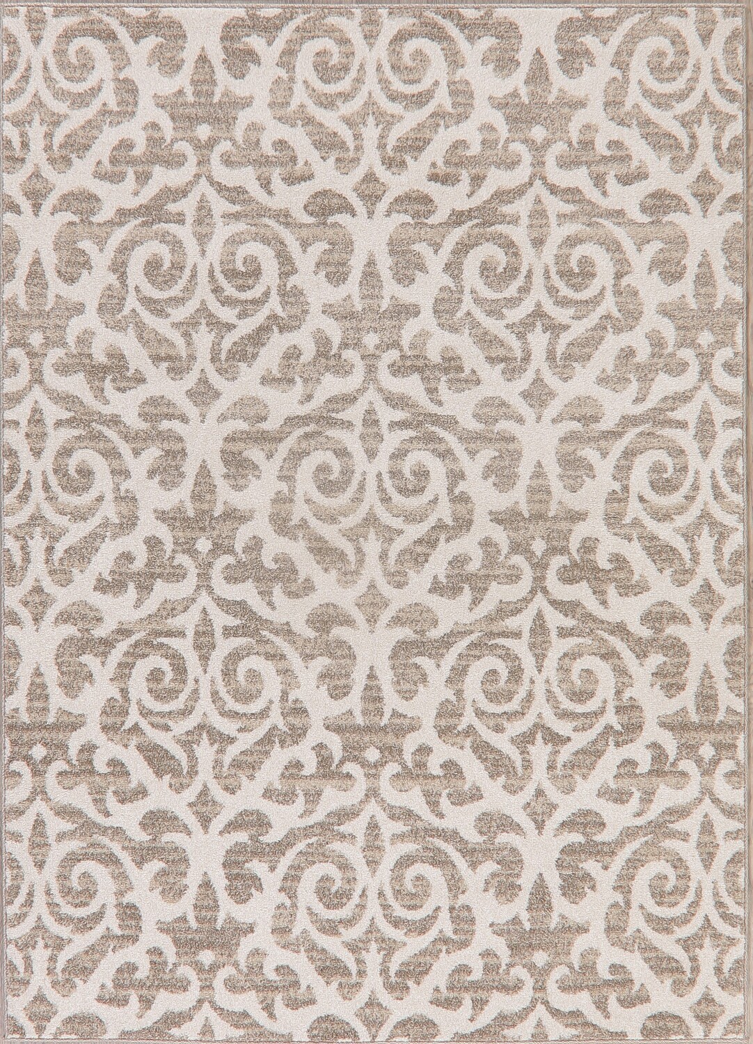 All-Over Tuscan Ivory Modern Area Rug 5x7