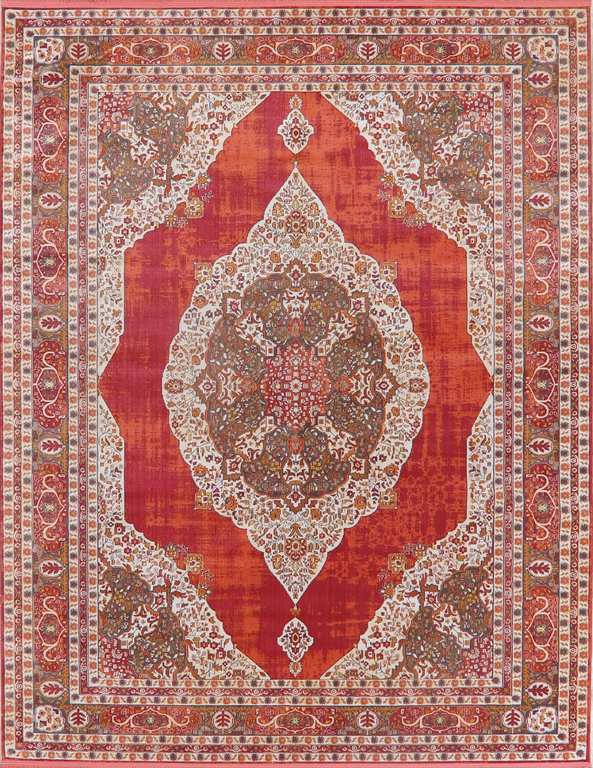 Floral Distressed Turkish Oriental Rugs