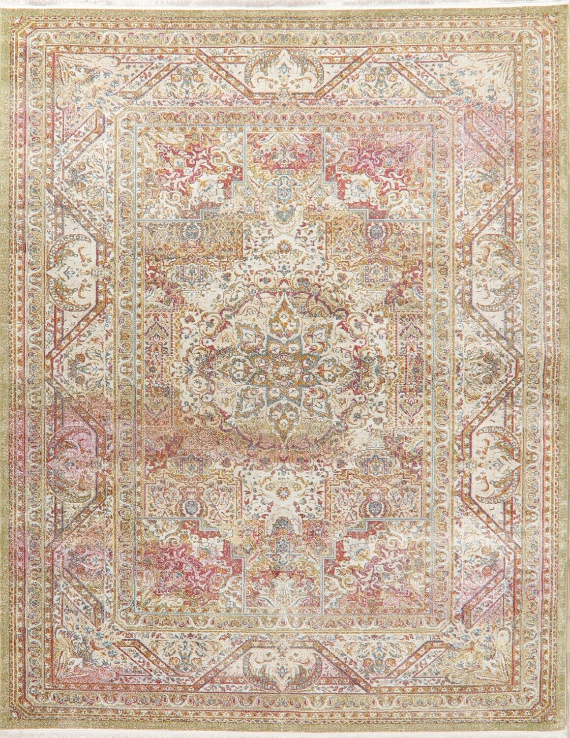 Vintage Style Distressed Heat-set Area Rugs