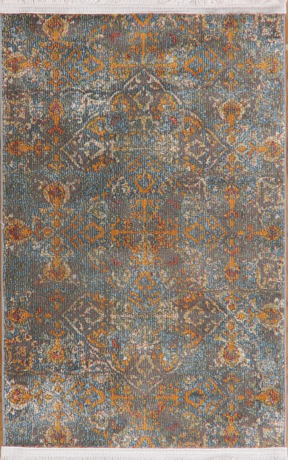 Vintage Style Distressed Heat-Set Area Rugs