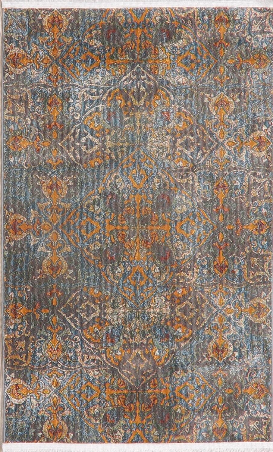 Vintage Style Distressed Heat-Set Area Rugs