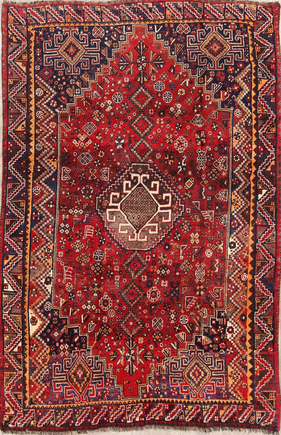 Animal Nomad Symbols 5x8 Lori Shiraz Persian Area Rug