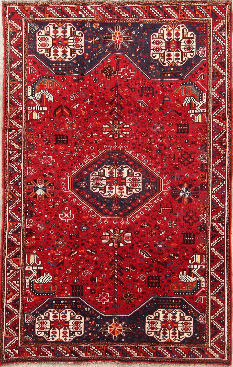 Tribal Nomad 5x8 Shiraz Persian Area Rug