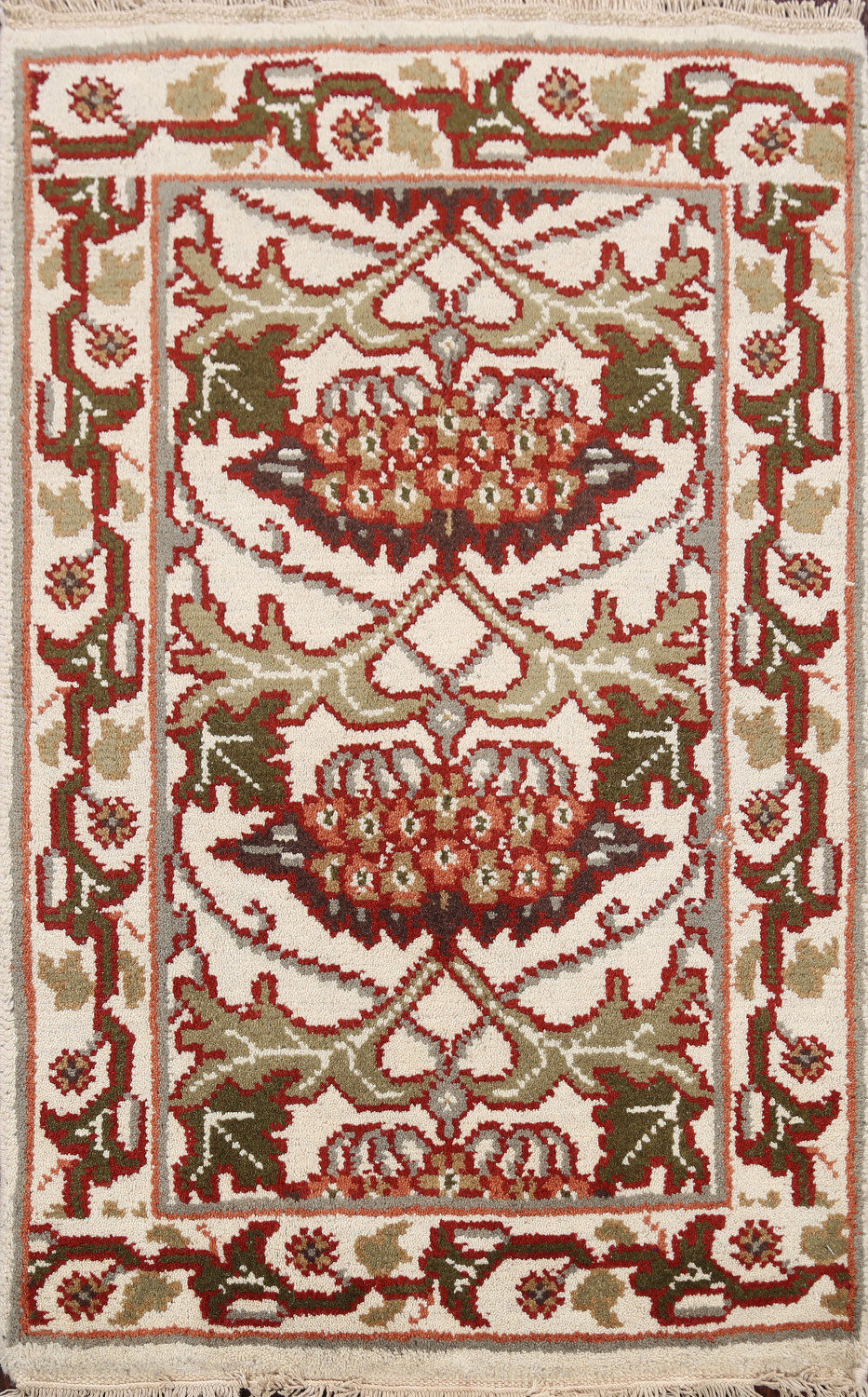 Floral Art & Craft Oriental Area Rug 2x3