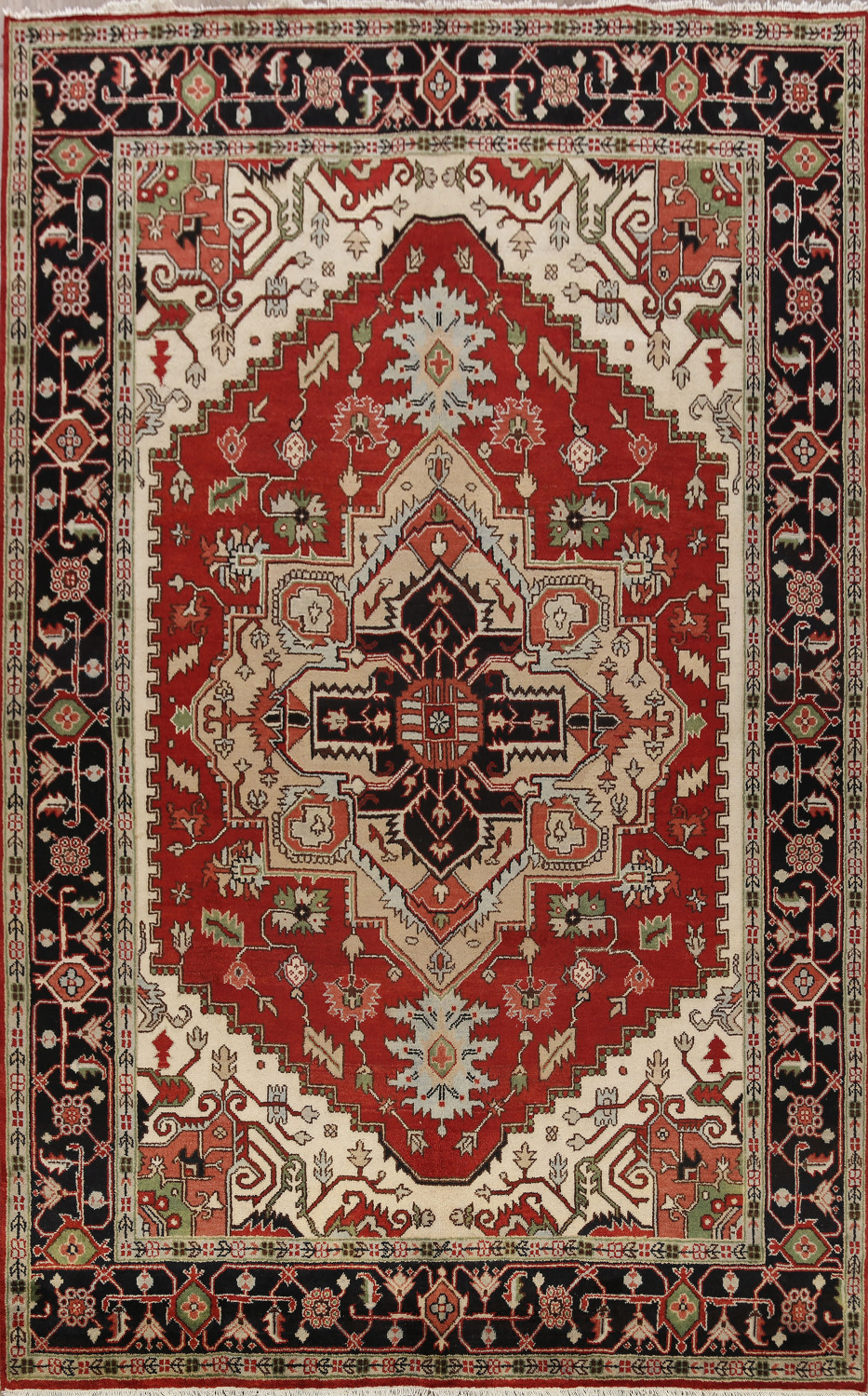 Geometric Heriz Oriental Area Rug 9x12