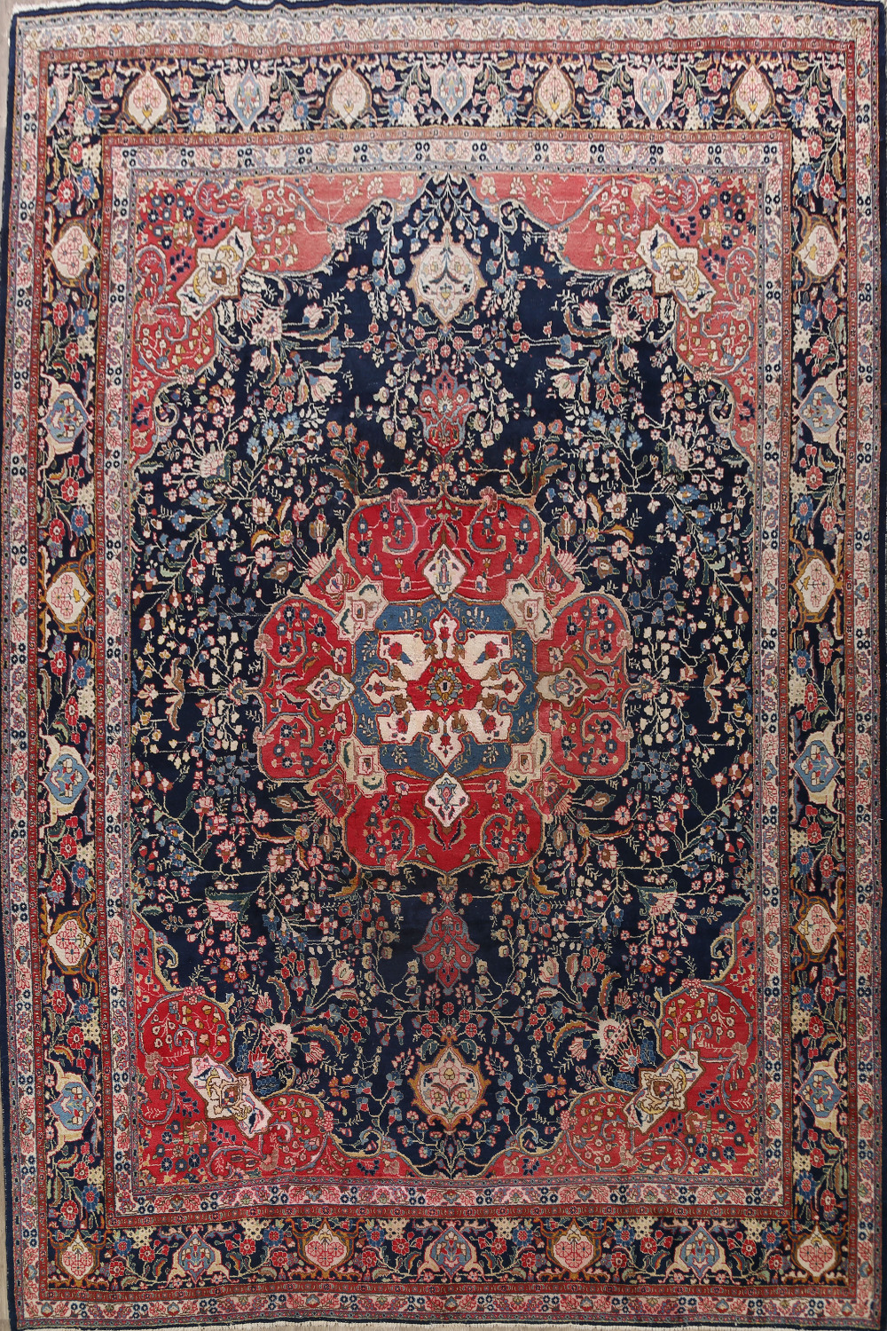 Antique Floral Khoy Persian Area Rug 12x14 Large