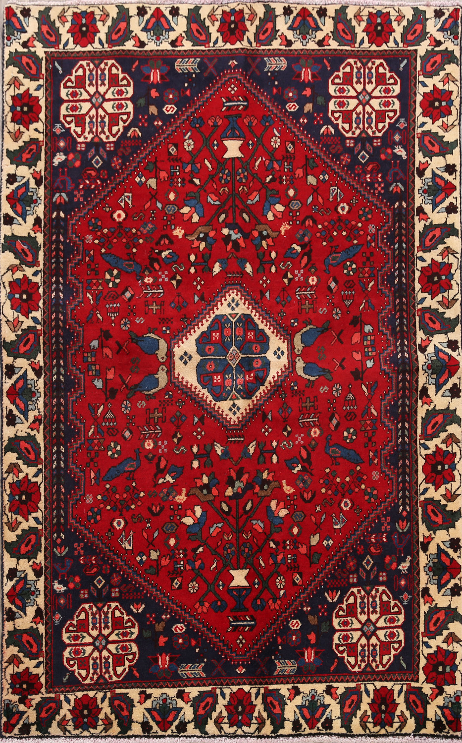 Tribal Abadeh Persian Area Rug 3x5