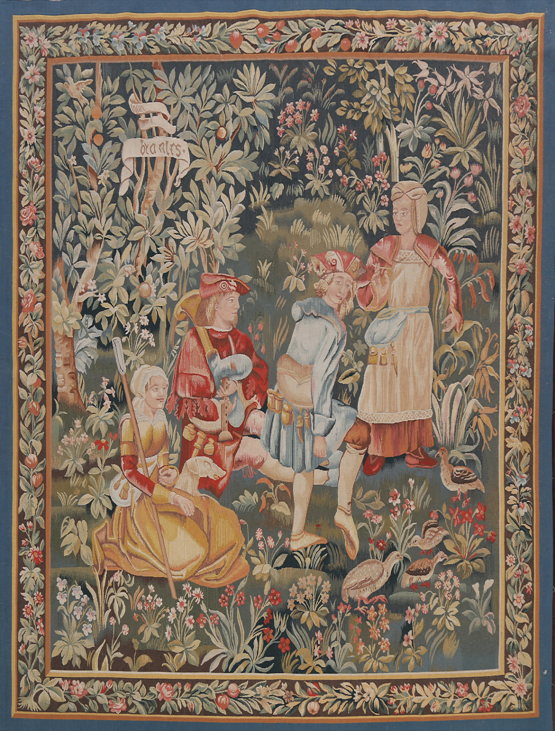 All-Over Pictorial Tapestries Oriental Area Rug 6x8