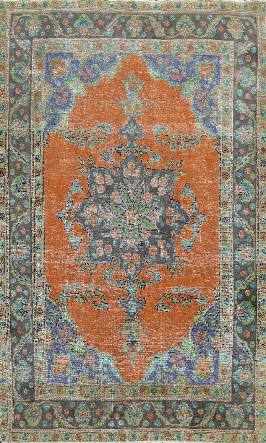 Floral Tabriz Persian Area Rug 6x9