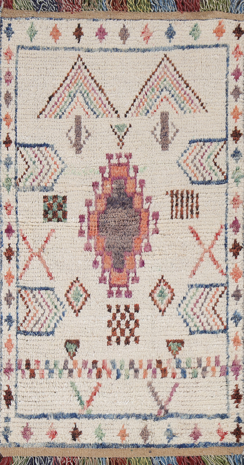 Tribal Moroccan Handmade Rug 3x6