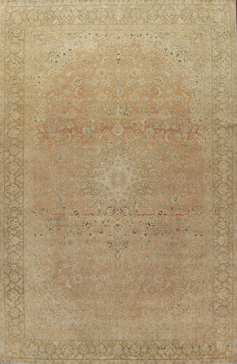 Large Vintage Kashan Persian Area Rug 11x15