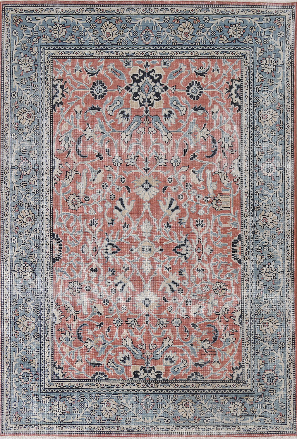 Handmade Floral Ziegler Wool Turkish Rug 5x7