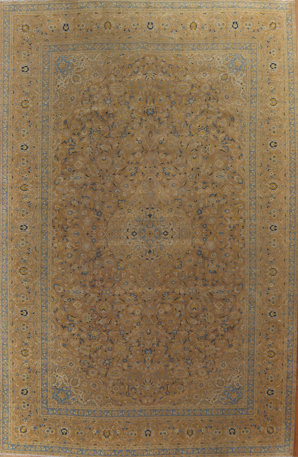Traditional Wool Kashan Large Persian Rug 11x15