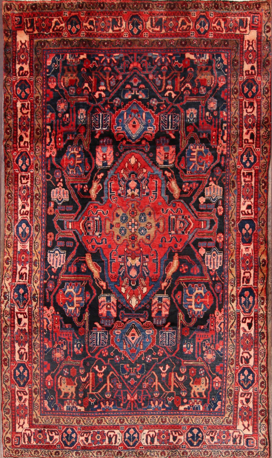 5x9 Bakhtiari Isfahan Persian Area Rug