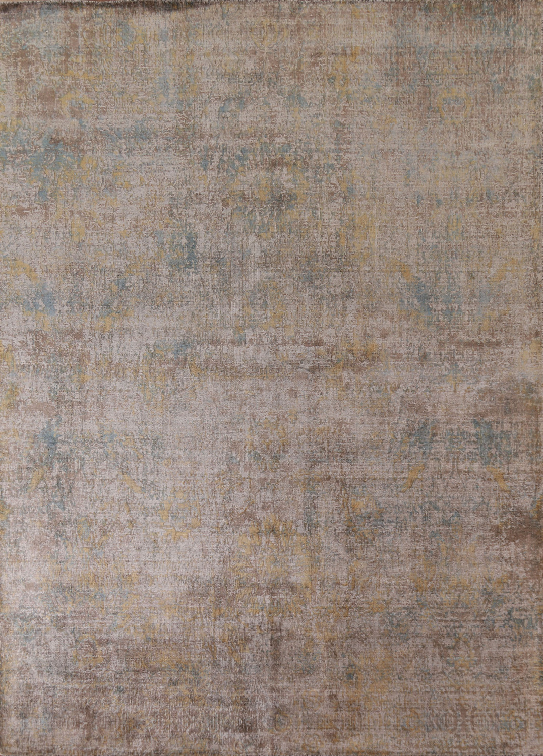 Distressed Look Abstract Area Rug 8x10