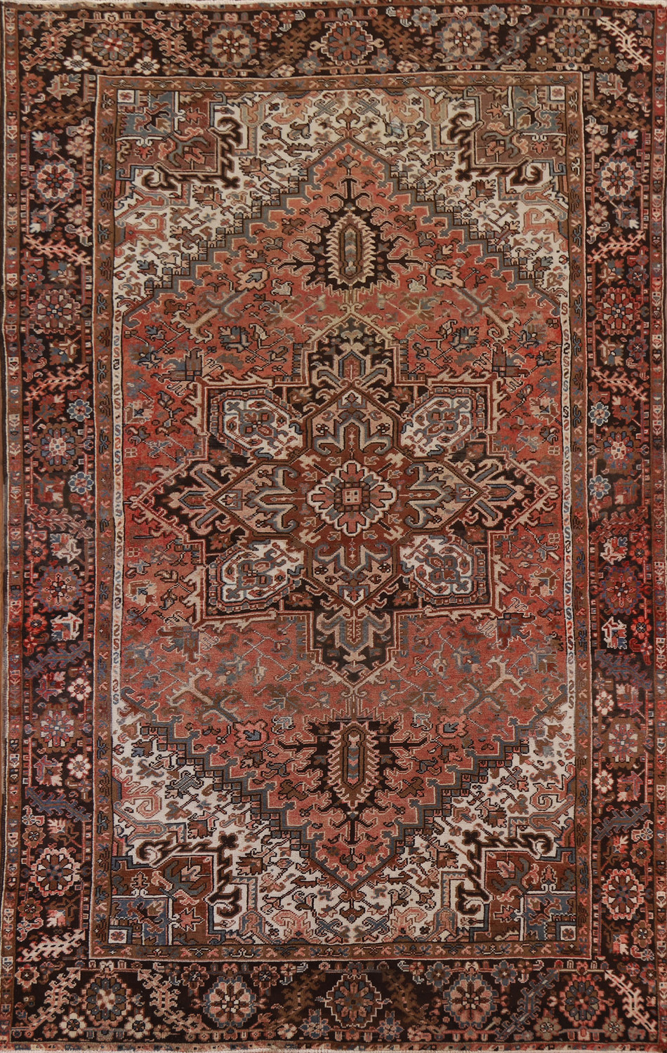 Geometric Heriz Persian Area Rug 8x11