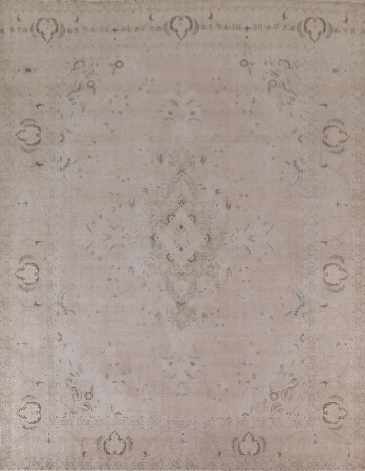 Antique Distressed Tabriz Persian Area Rug 10x11