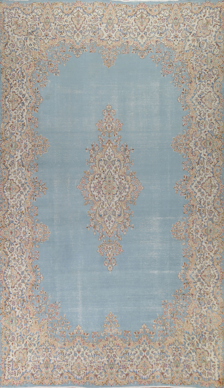 Vegetable Dye Kerman Persian Large Rug 10x14