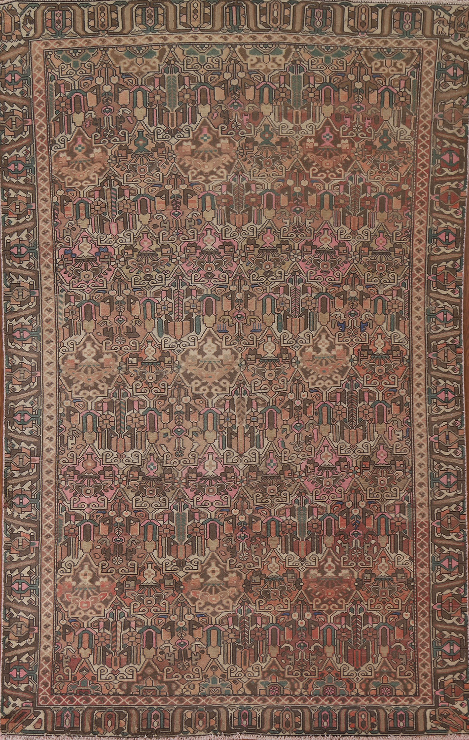 All-Over Bakhtiari Persian Area Rug 6x10