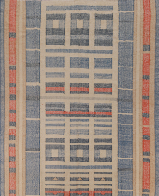 Vegetable Dye Jute Kilim Turkish Square Rug 9x9